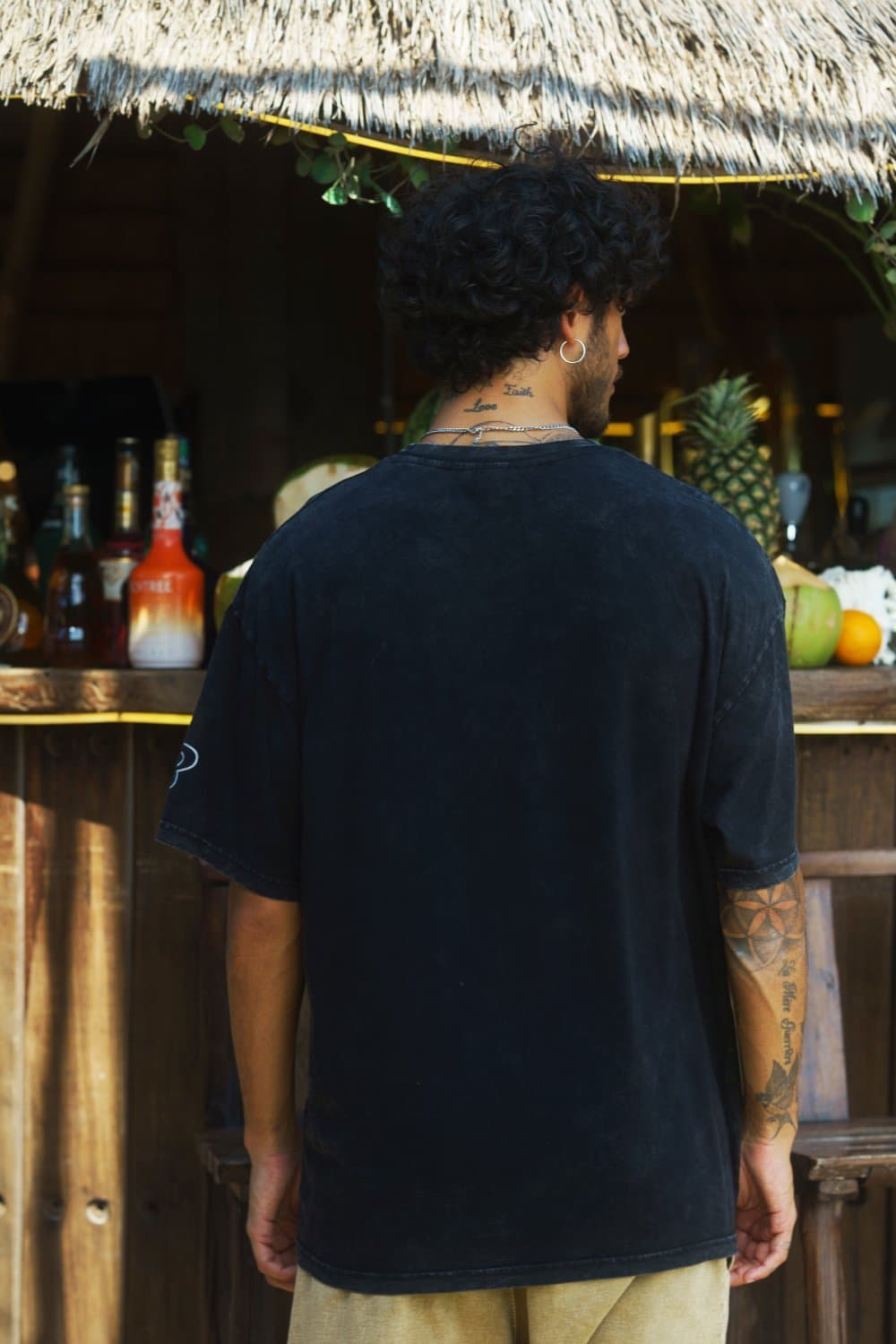 Oversized Stitch Graphic Tee – Cozy