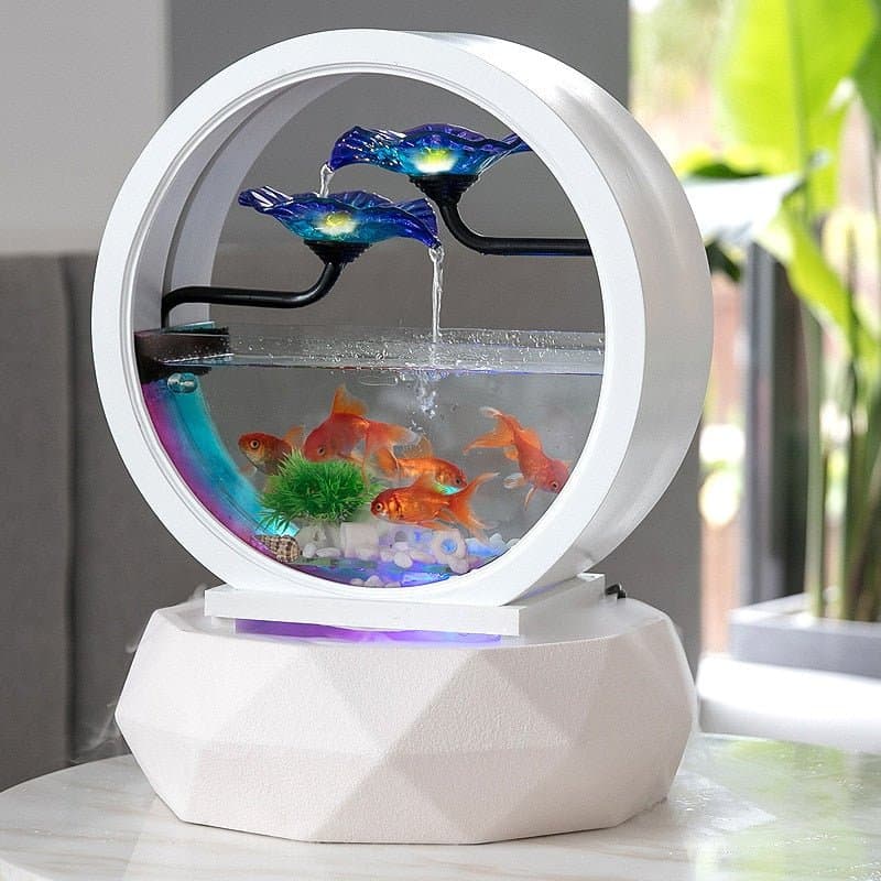 Indoor Mini Creative LED Aquarium Humidifier – Cozy